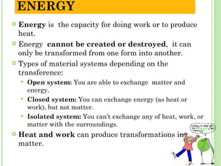Unit 2: Matter and energy | PPT