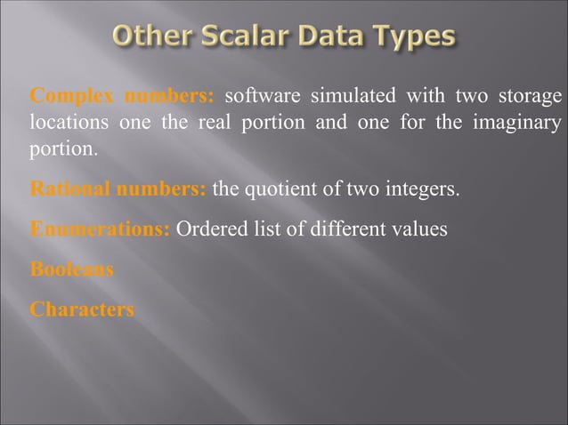 Unit 2 Principles of Programming Languages | PPT