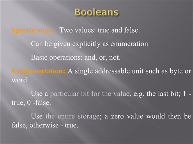 Unit 2 Principles of Programming Languages | PPT