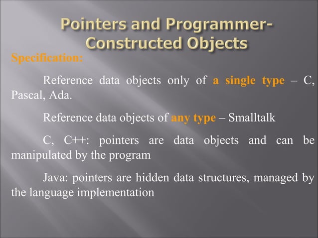 Unit 2 Principles of Programming Languages | PPT
