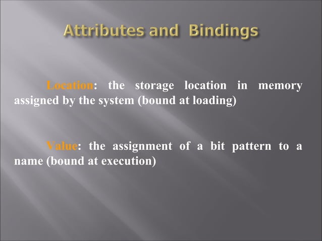 Unit 2 Principles of Programming Languages | PPT