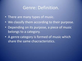 Musical Genres. | PPT