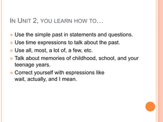 Unit 2 | PPT