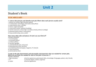 Bridges 2. Unit 2 | PDF