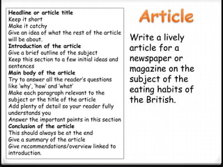 Unit 2:Writing paper - mock exam preparation | PPTX
