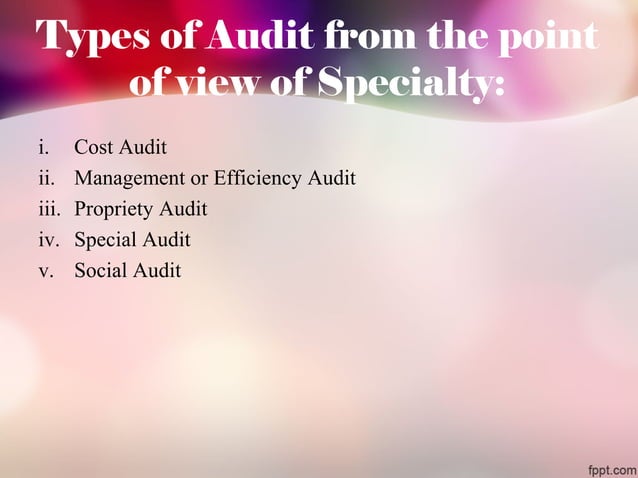 Unit 2 Types of Auditing | PPT | Business Accounting & Finance | Business