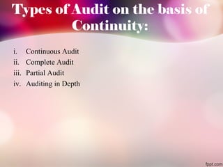Unit 2 Types of Auditing | PPT