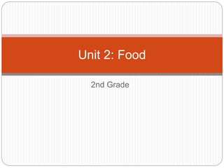 Unit 2. food | PPTX
