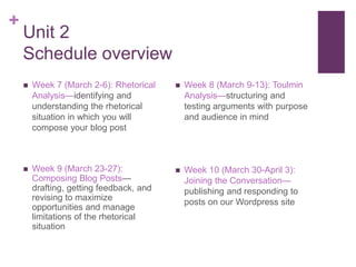 Unit 2 Introduction | PPTX