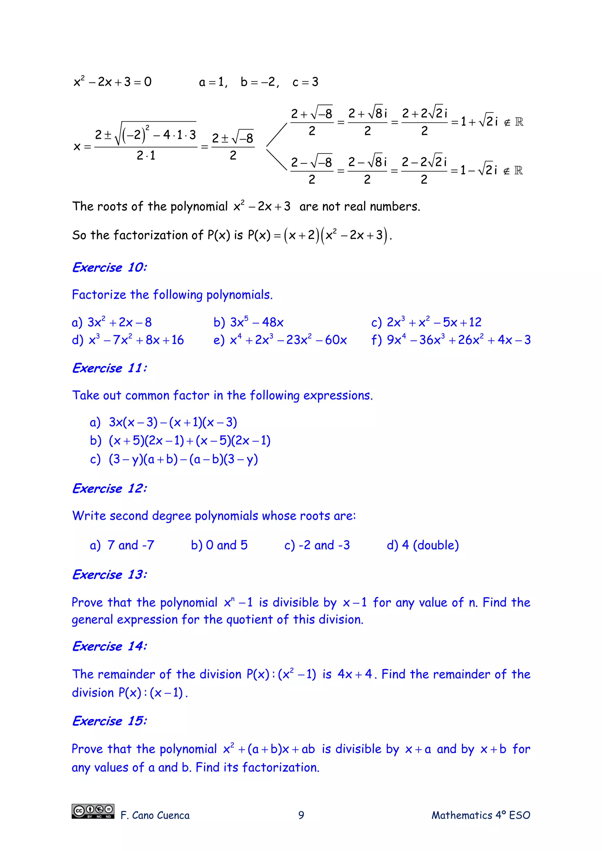 Unit2.polynomials.algebraicfractions | PDF | Physics | Science