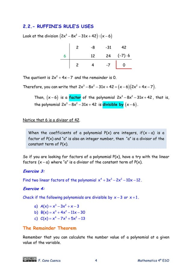 Unit2.polynomials.algebraicfractions | PDF | Physics | Science
