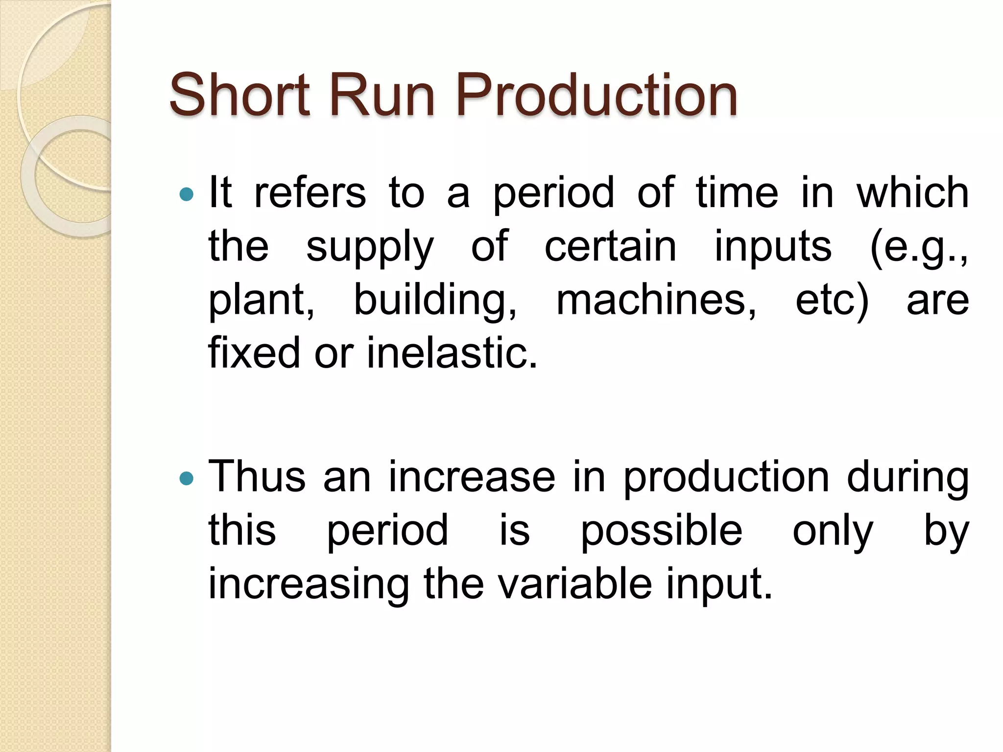 theory of production and cost | PPTX