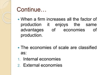 theory of production and cost | PPTX