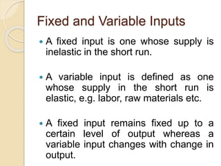 theory of production and cost | PPTX