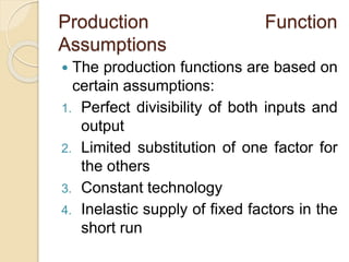 theory of production and cost | PPTX