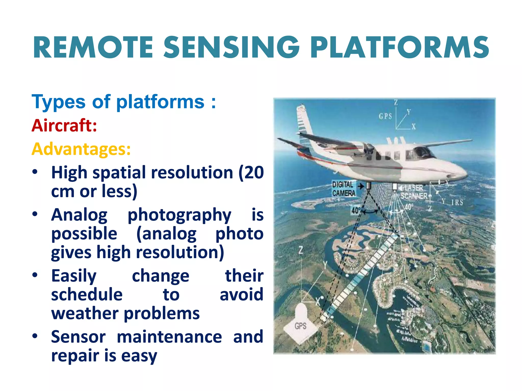 Remote Sensing Platforms and Sensors | PPTX