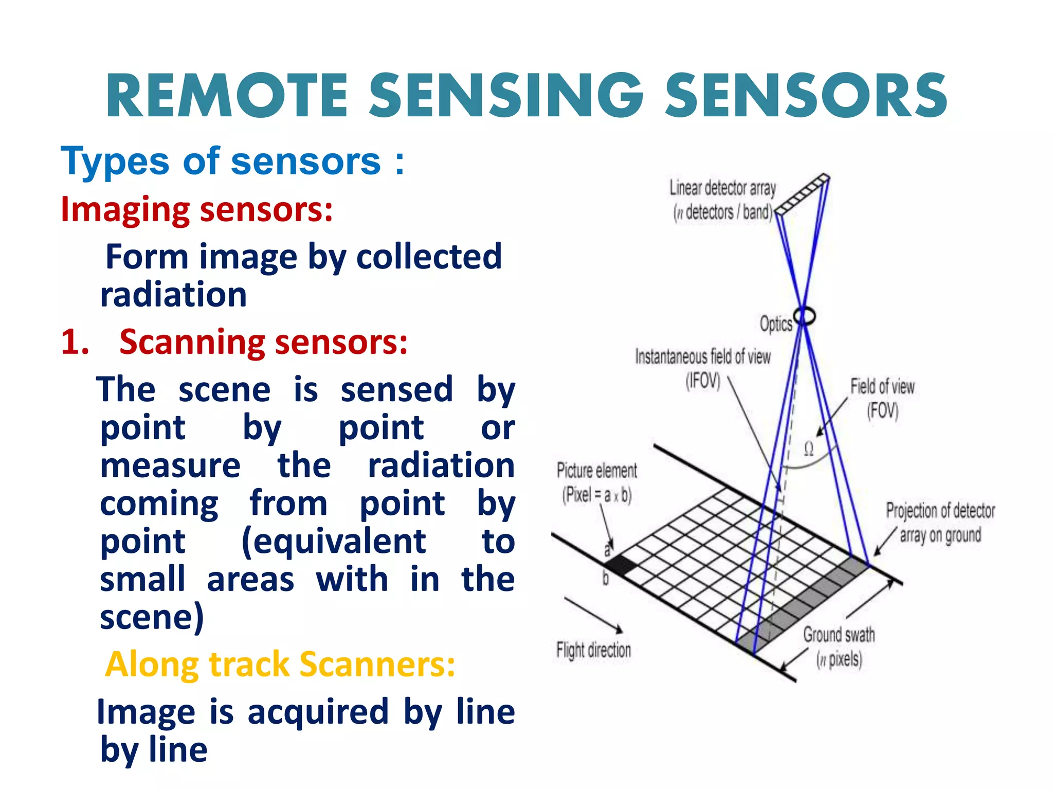 Remote Sensing Platforms and Sensors | PPTX