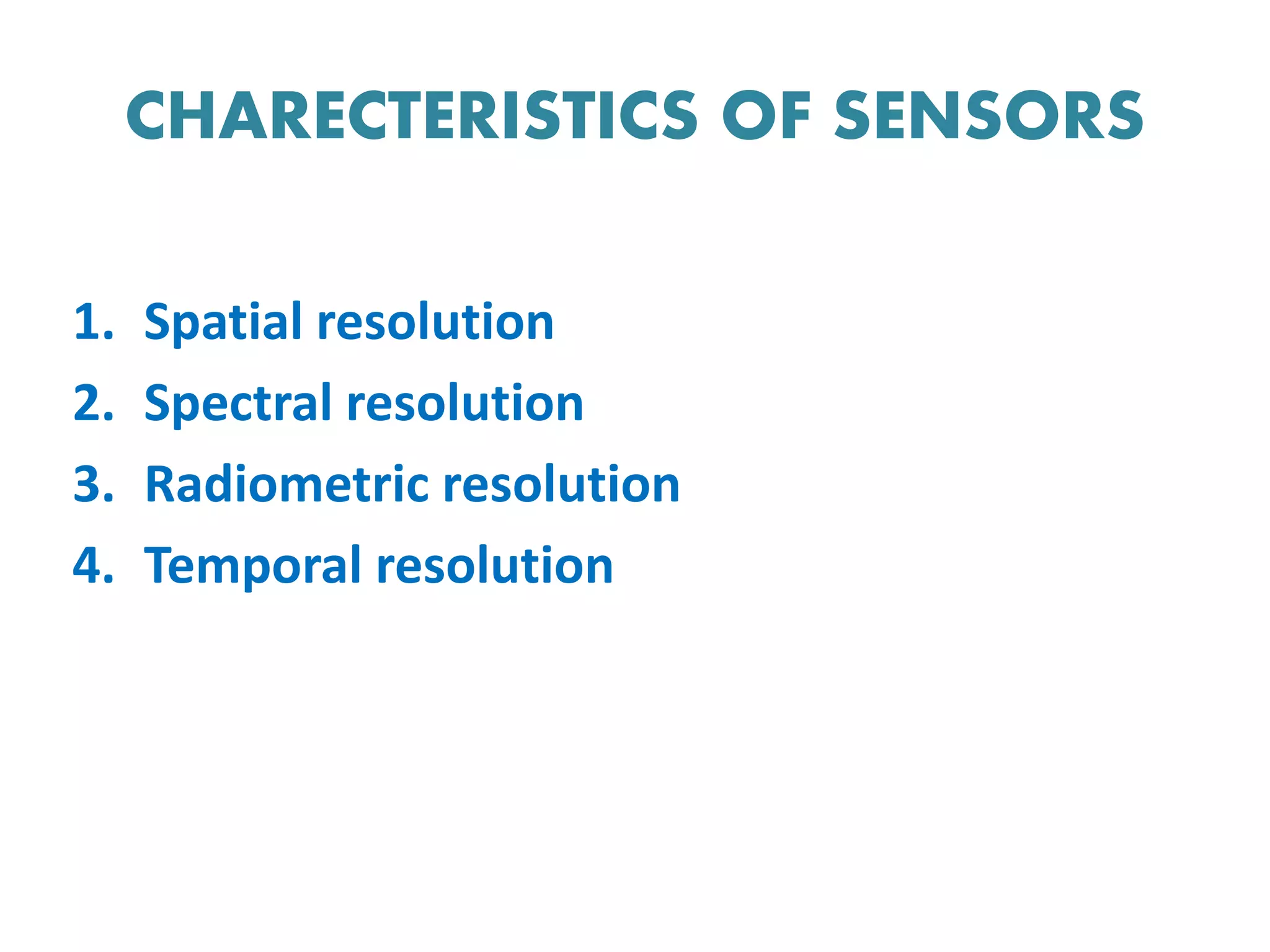 Remote Sensing Platforms and Sensors | PPTX