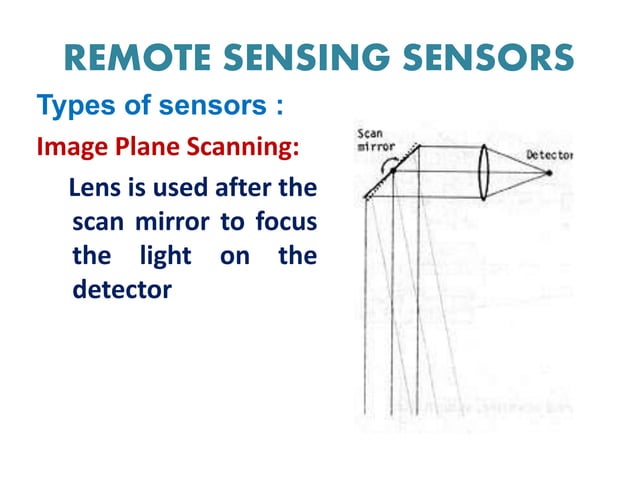 Remote Sensing Platforms and Sensors | PPTX