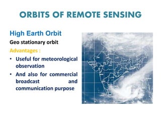Remote Sensing Platforms and Sensors | PPTX
