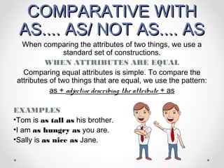 Unit 2: Comparatives. | PPT