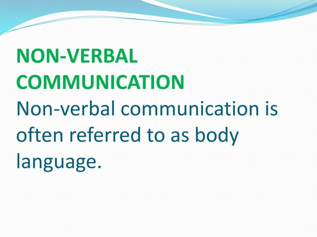 speaking listening and non verbal communication | PPTX
