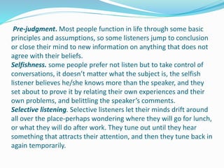 speaking listening and non verbal communication | PPTX