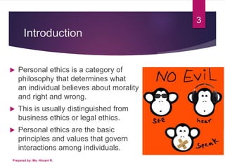 Personal Ethics | PPTX