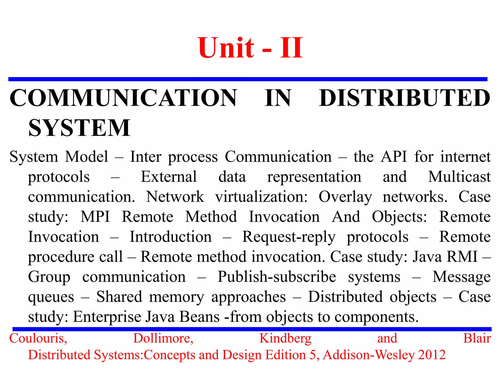 CS6601 DISTRIBUTED SYSTEMS | PPT | Free Download