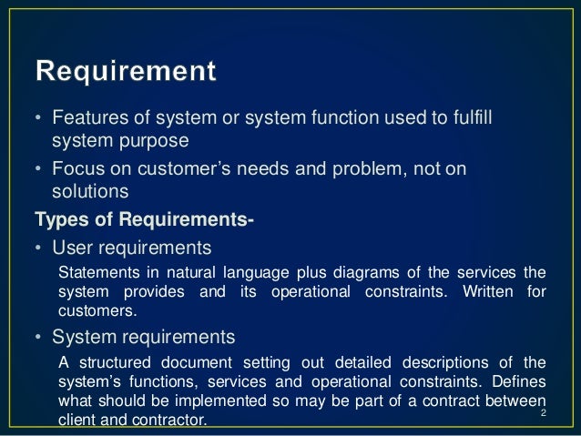 Software Engineering- Requirement Elicitation and Specification