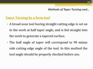 Manufacturing Technology -II Unit 2 | PPTX