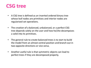 CAD - UNIT 2 (Geometric Modelling) | PPTX