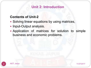 Unit 2 | PPT