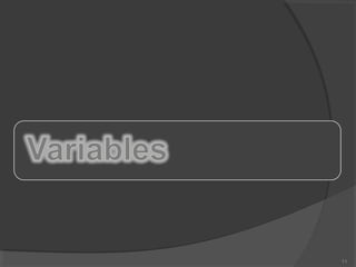 Unit2.data type, operators, control structures | PPT