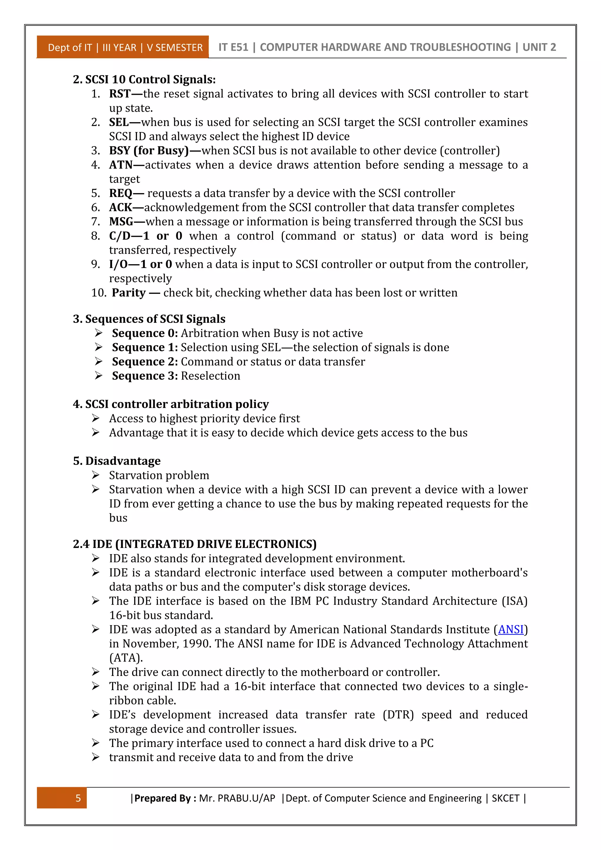 Bus Standards and Networking | PDF