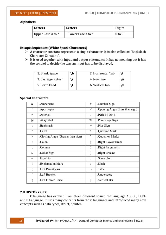Problem Solving Techniques And Introduction To C Pdf Programming Languages Computing