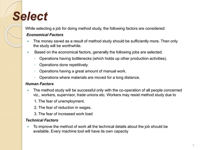 UNIT 2 - WORK STUDY | PPTX | Mechanical and Industrial Engineering Industry | Industries