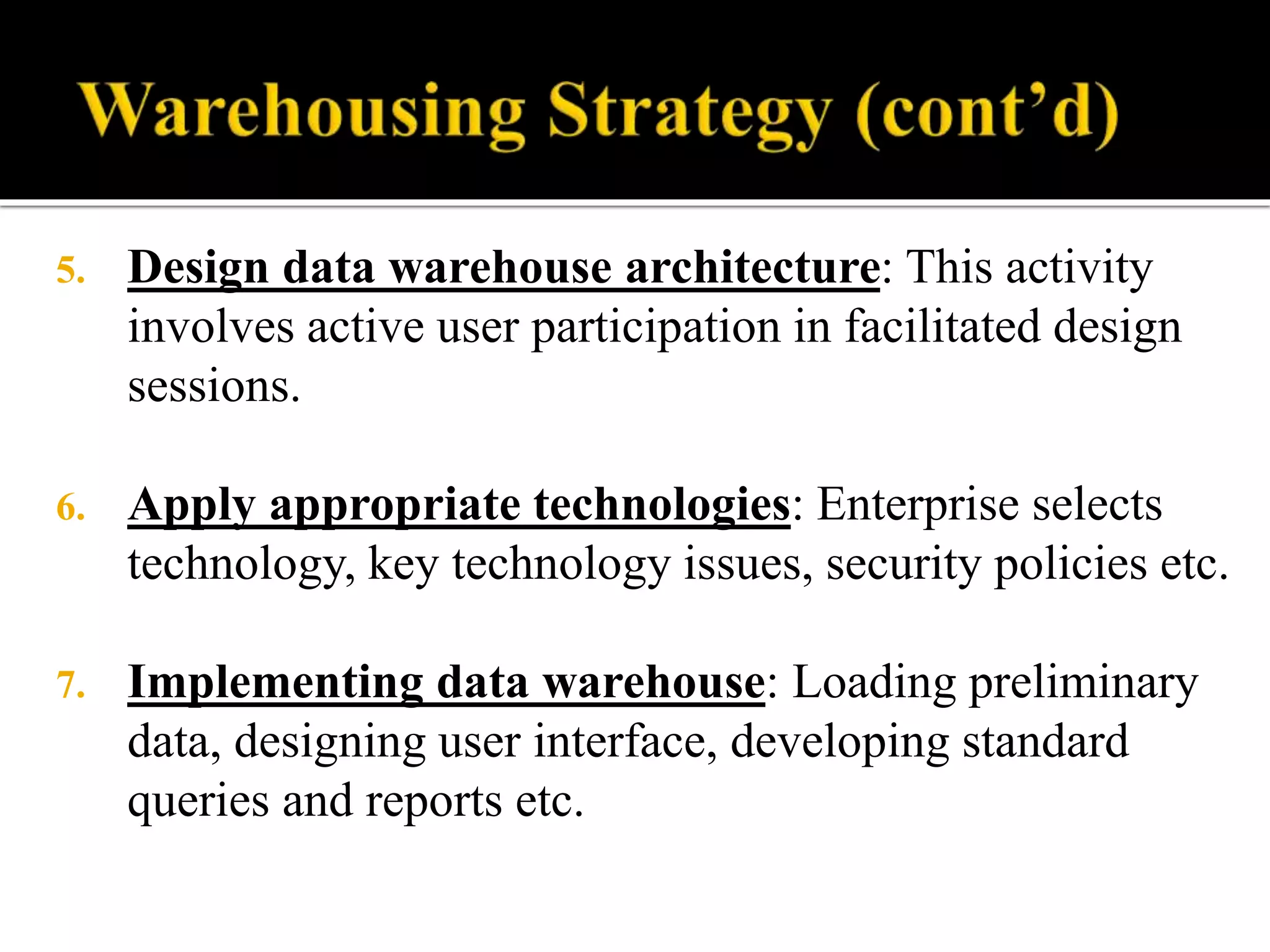 Warehouse Planning and Implementation | PPTX