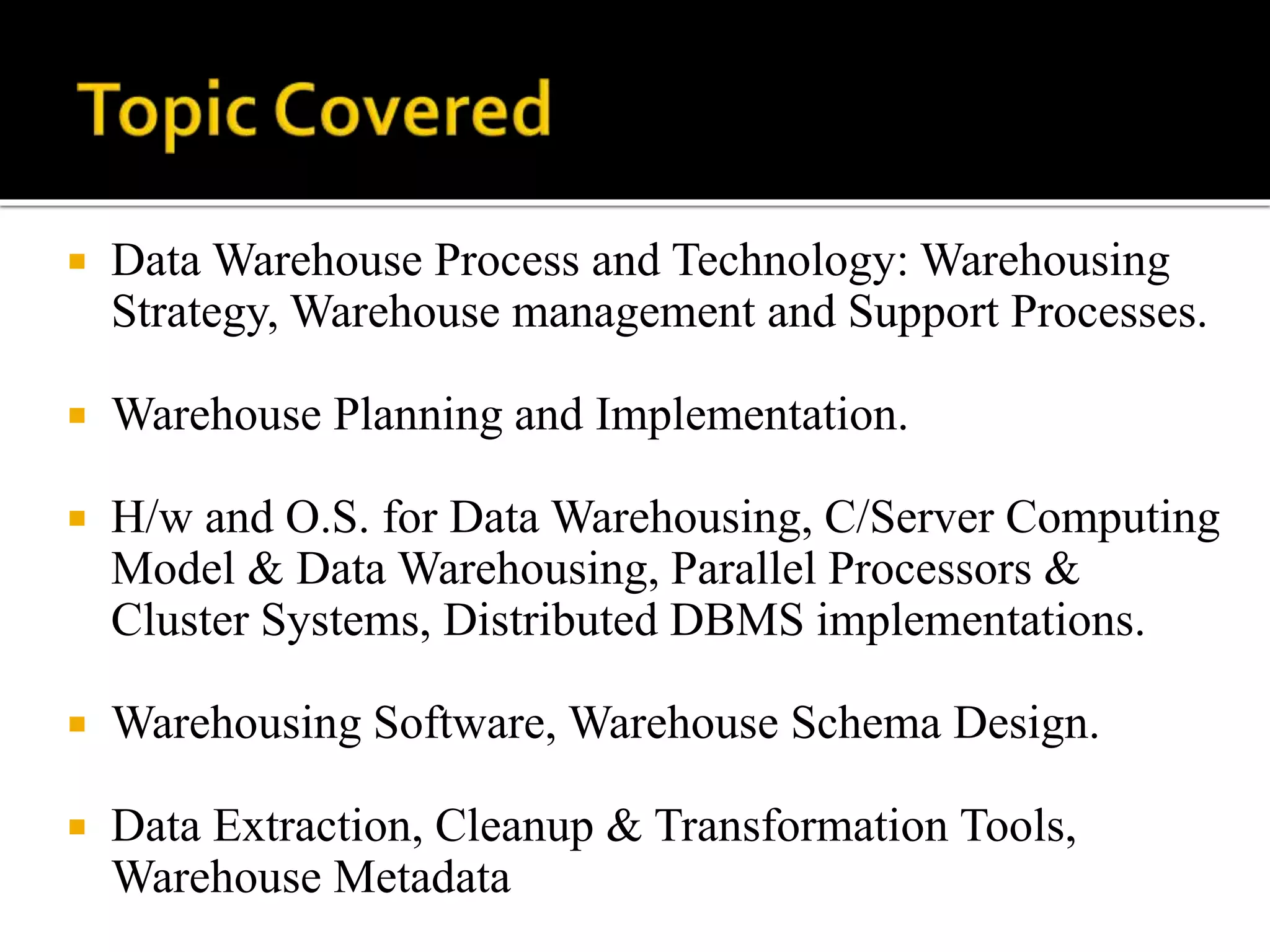 Warehouse Planning and Implementation | PPTX
