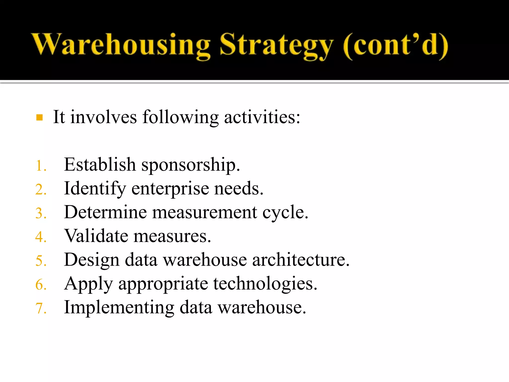 Warehouse Planning and Implementation | PPTX