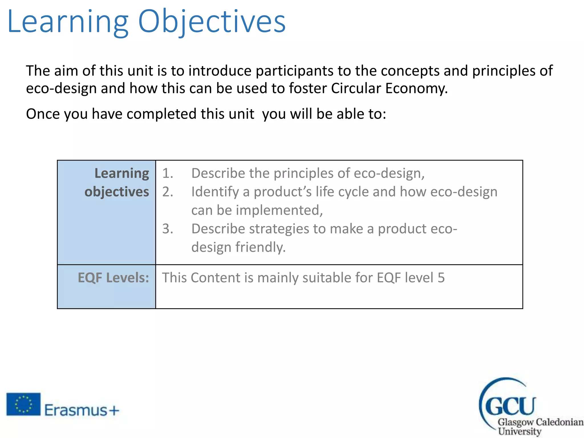 Unit 2.5 Eco-design | PPTX