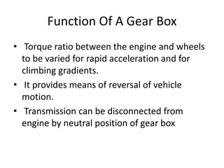 Clutch and Gear | PPTX