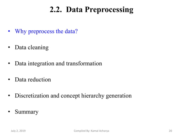 Data Preprocessing | PPTX