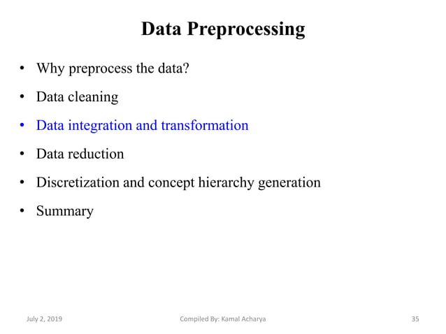 Data Preprocessing | PPTX
