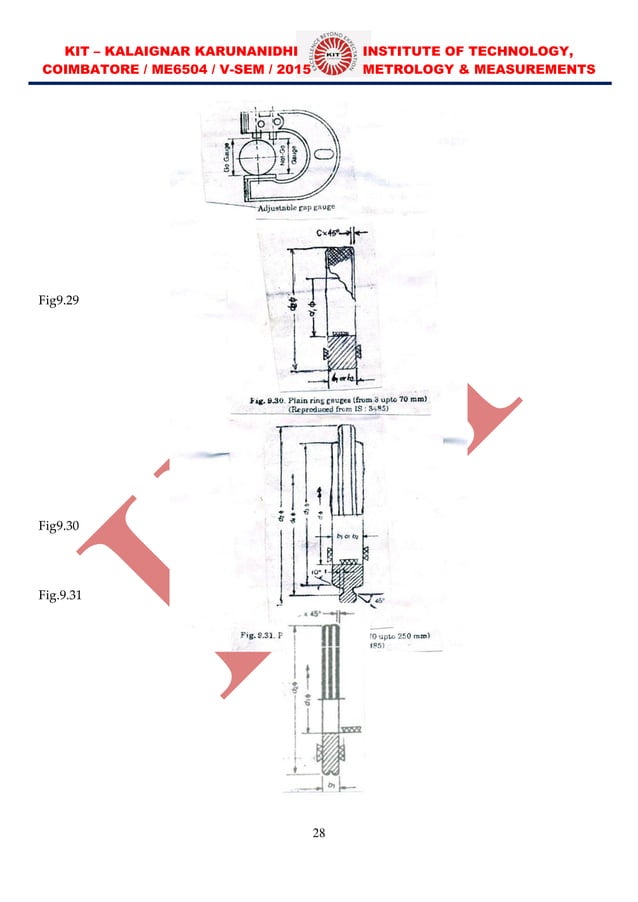 UNIT II LINEAR AND ANGULAR MEASUREMENT 9 | PDF