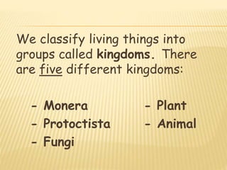 Unit 2. the classification of living things | PPT