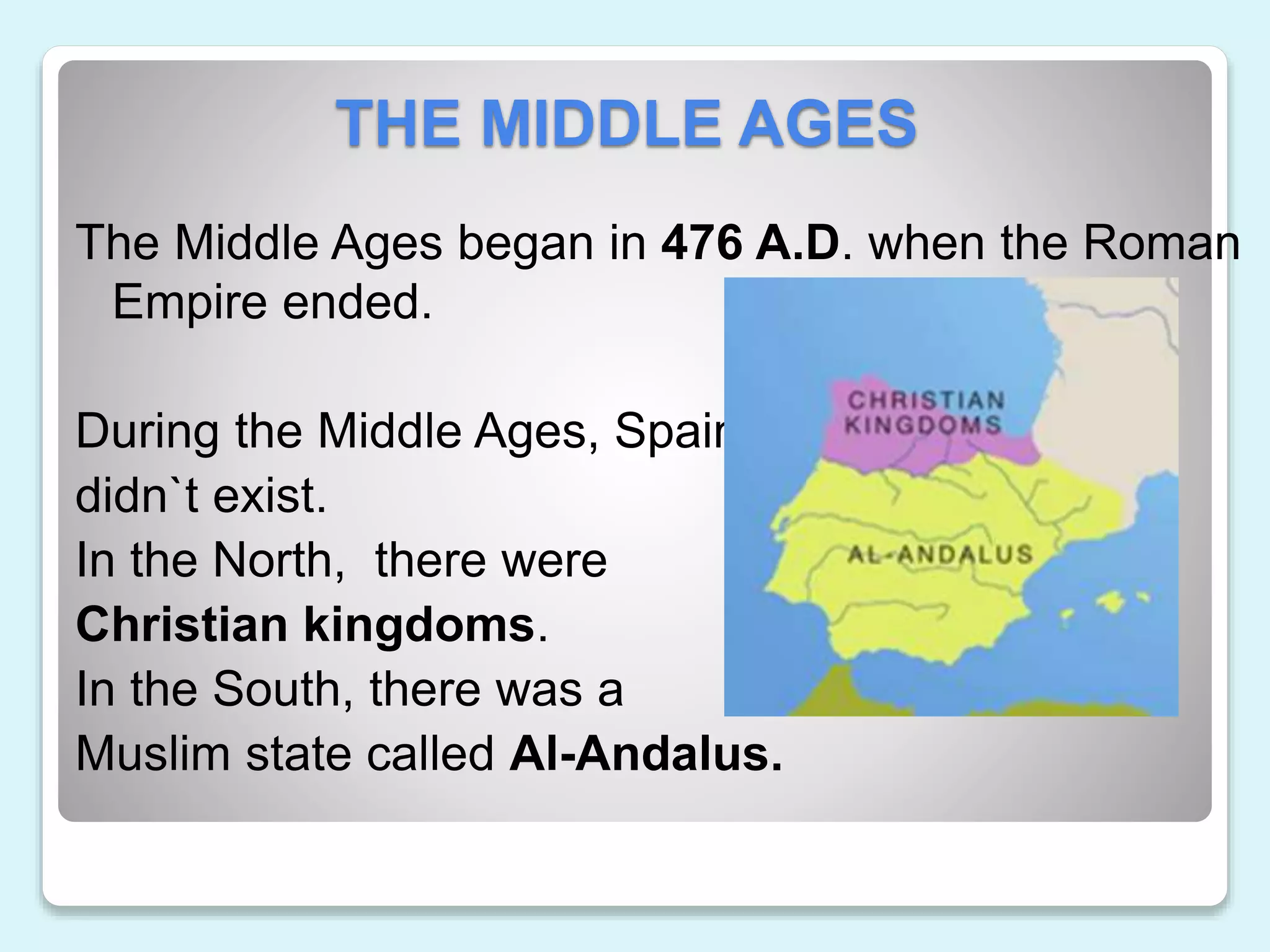 Unit 2. spain in the middle ages | PPT