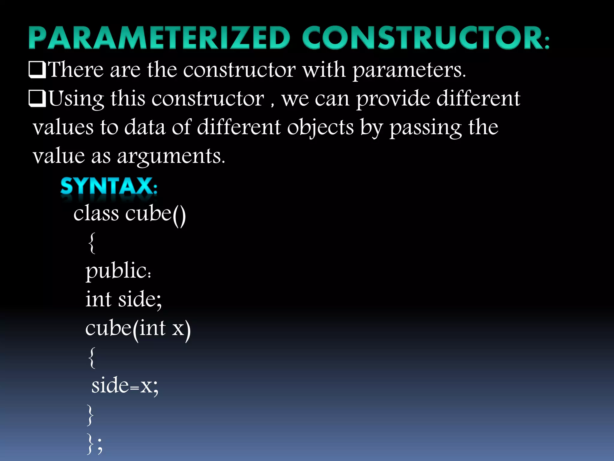 constructor and destructor | PPTX | Programming Languages | Computing constructor and destructor | PPTX | Programming Languages | Computing