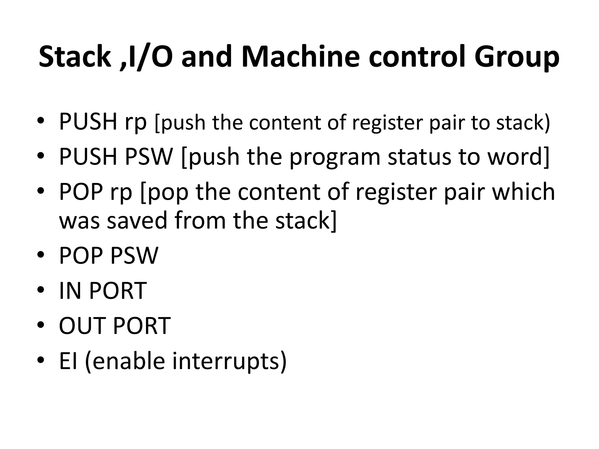 UNIT II –8085 MICROPROCESSOR AND 8051 MICROCONTROLLER---ME6702 ...