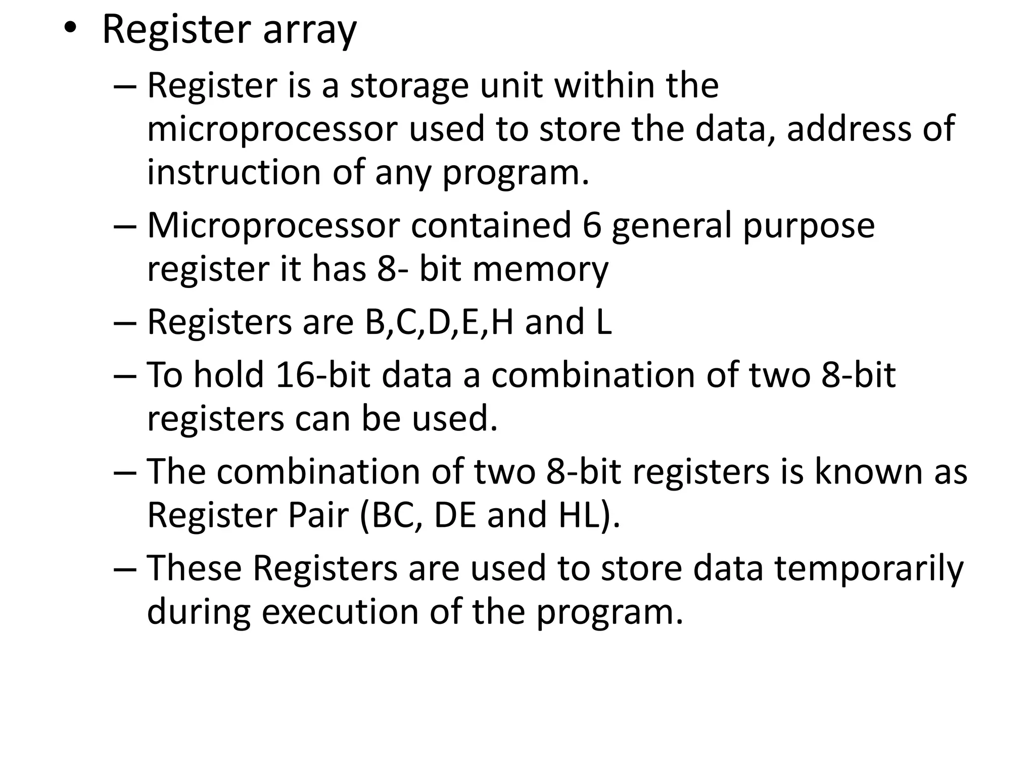 UNIT II –8085 MICROPROCESSOR AND 8051 MICROCONTROLLER---ME6702 ... UNIT II –8085 MICROPROCESSOR AND 8051 MICROCONTROLLER---ME6702 ...